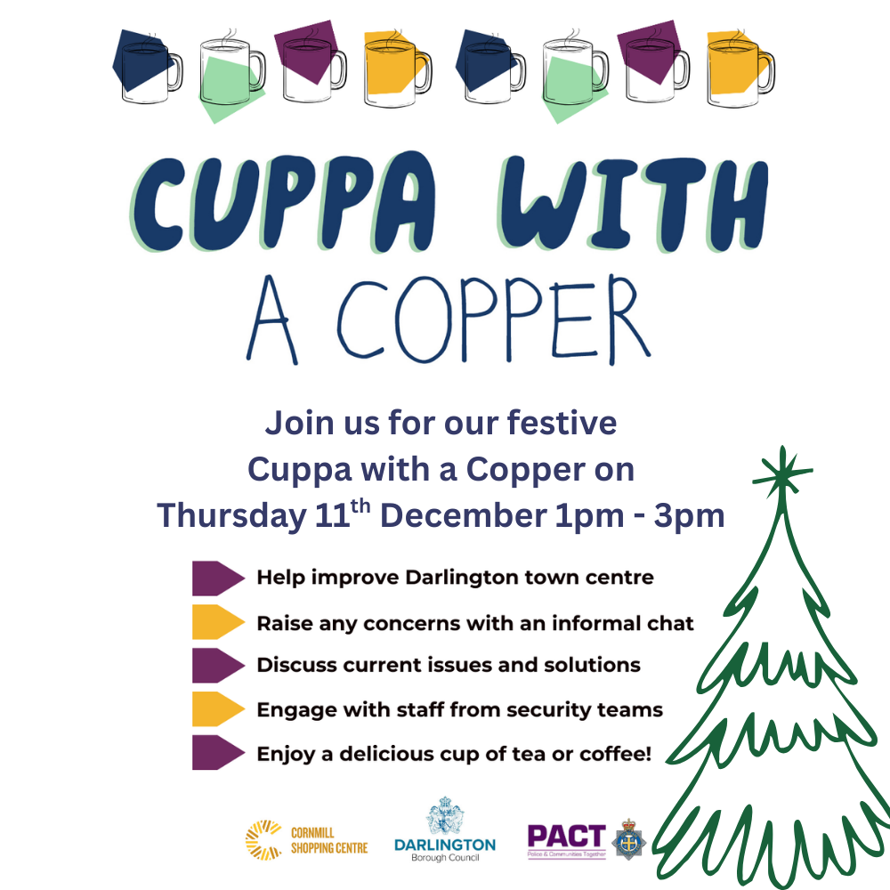 Christmas Cuppa with a Copper - Cornmill Shopping Centre